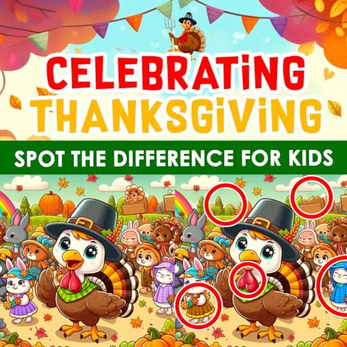 Celebrating Thanksgiving Spot the Difference for kids: Thanksgiving ...