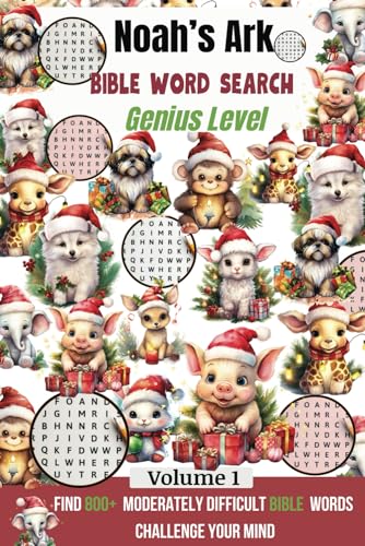 Noah's Ark Bible Word Search Puzzles: Genius Level by Little Petey ...