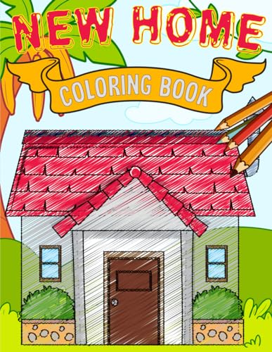 New Home Coloring Book: Creative Buildings Patterns. Best Gift For Kids ...