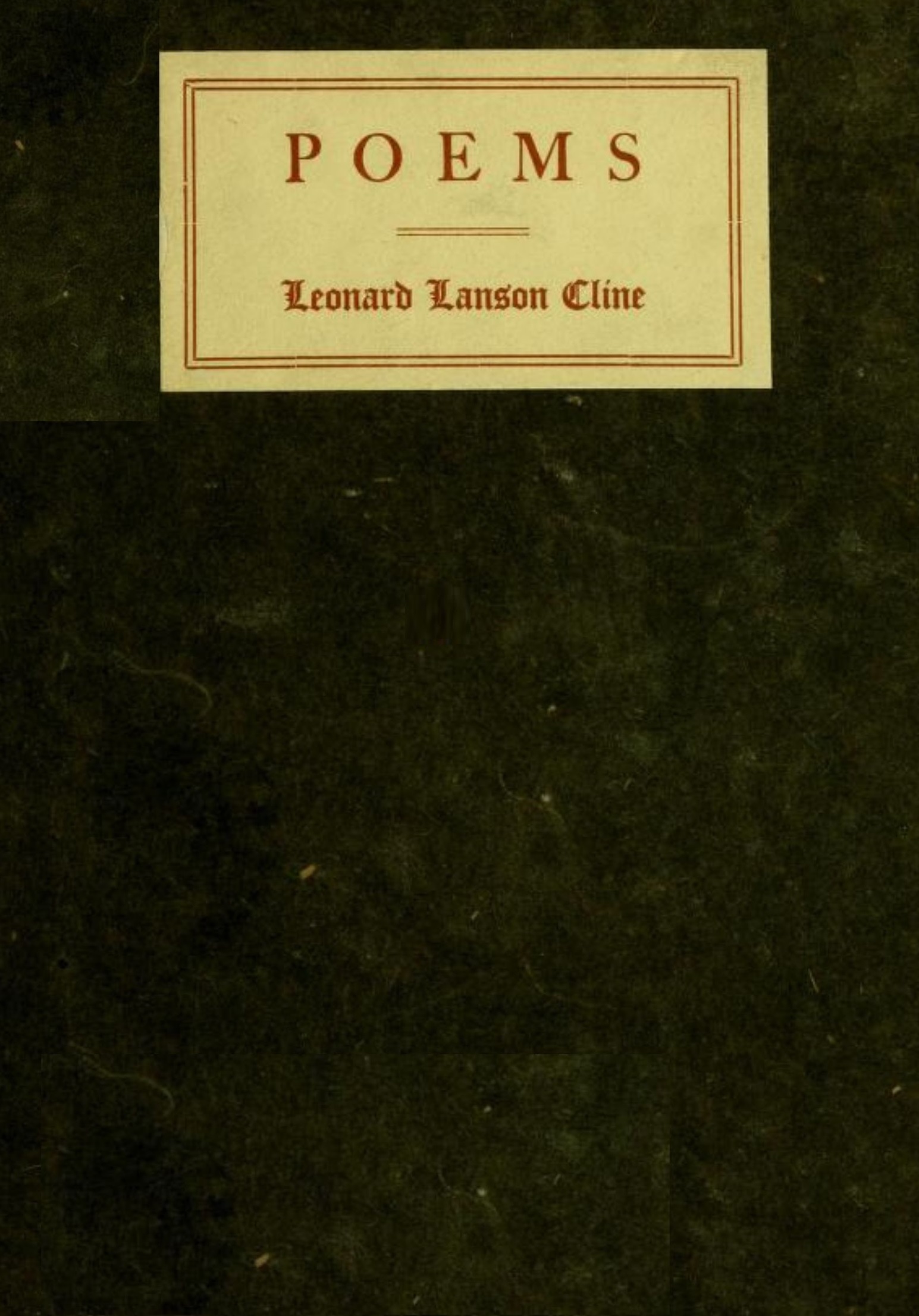 Poems by Leonard Cline | Goodreads