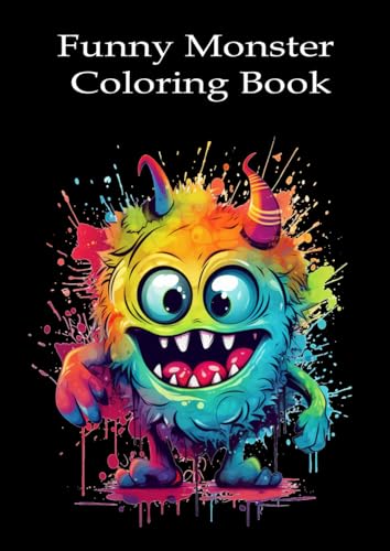 Funny Monsters Coloring Book: Mini-Monsters Coloring Book for Everyone ...