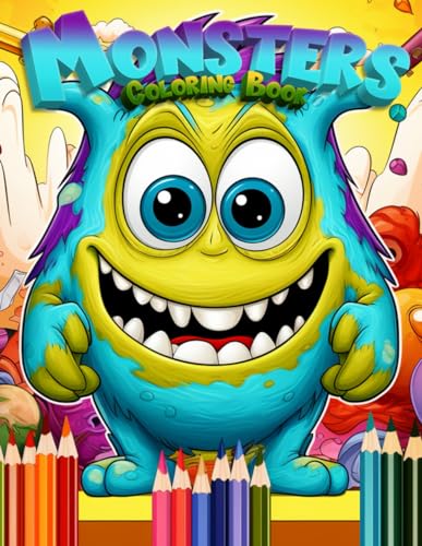 Monsters Coloring Book: 90 pages | 8.5x11: Coloring Book by drisigner ...