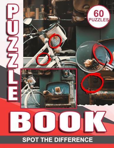 Spot the Difference Puzzle Book for Adults: Search and Find Difference ...