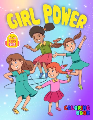 Girl Power Coloring Books: Beautiful Illustration Coloring Pages with ...