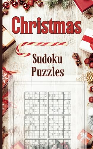 Christmas Sudoku Puzzles: 800 Medium Level Suduko Challenge Xmas ...