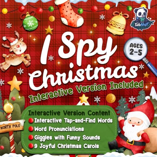I Spy Christmas Book for Kids with Interactive Version: Holiday ...