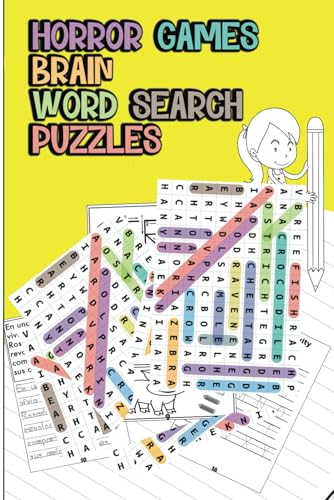 Horror Games - Brain Word Search Puzzles : 120 pages of Puzzles ...