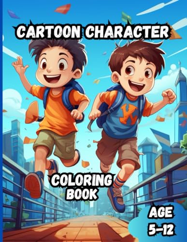 Cartoon Character Coloring Book: Awesome Cartoon Character Book For ...