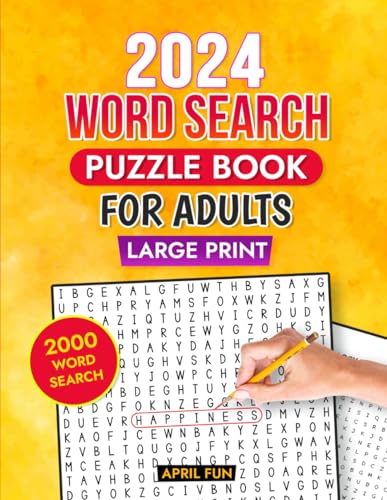 2024 Word Search Large Print Puzzle Books For Adults: Large Print 2000 ...