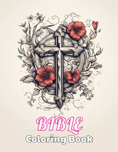 Bible Coloring Book for Adults: High Quality +100 Beautiful Designs for ...