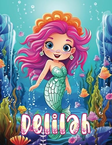 Delilah: Gift Name Personalized Coloring Book For Delilah: Theme ...