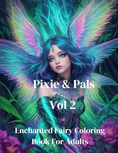 Pixie & Pals Vol 2 Enchanted Fairy Coloring Book for Adults: A Coloring ...