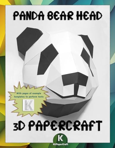 3D PAPERCRAFT PANDA BEAR HEAD: 3D origami templates to cut out and ...
