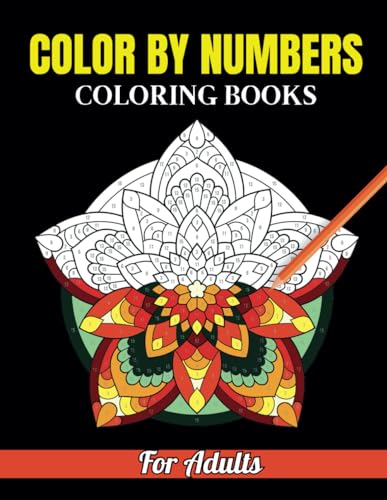 Color by number Coloring books for Adults: Beautiful, Bold & Easy color ...