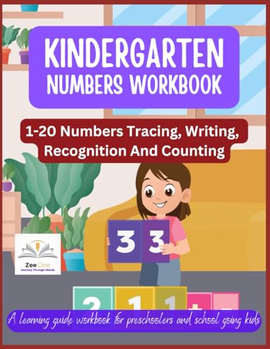Kindergarten Numbers Workbook, 1-20 Numbers Tracing, Writing ...