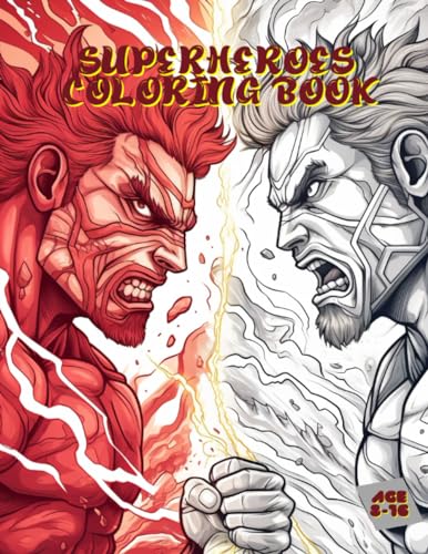 Superheroes Coloring Book: Coloring Book with Superheroes by Wojciech ...