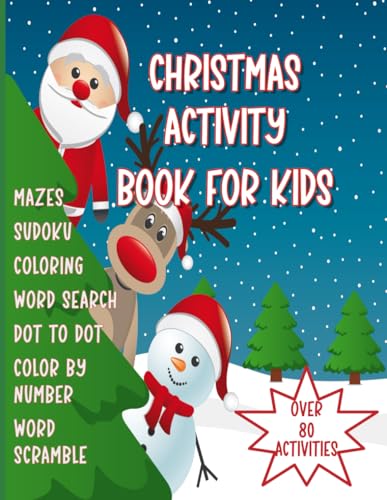 Christmas Activity Book for Kids ,Mazes,Sudoku,Coloring,Word Search ...
