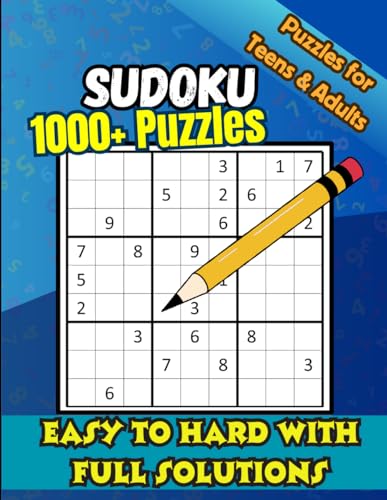 2024 Sudoku Puzzles for Adults: 1000+ Easy to Hard Puzzles for Teens ...