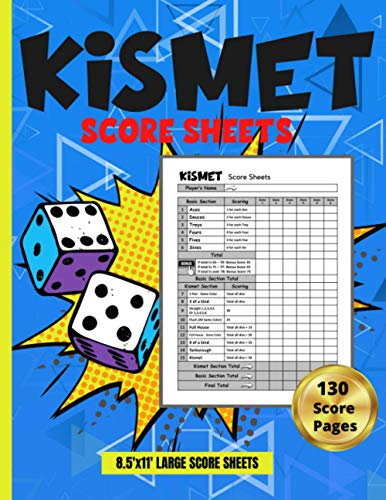 Kismet Score Sheets: 130 Large Kismet Score Pads For Scorekeeping by ...