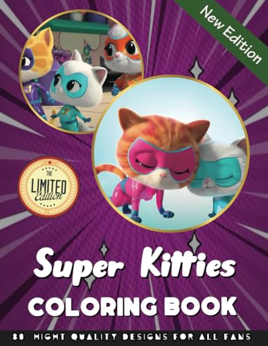 Super.Kitties coloring book: coloring pages for toddlers and kids ages ...