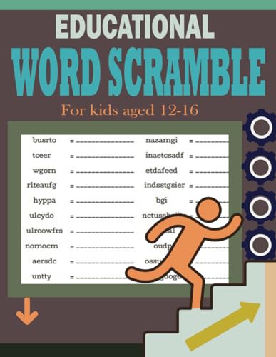 Educational Word Scramble For kids aged 12-16: Word Scramble For Kids ...