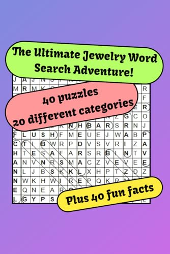 The Ultimate Jewelry Word Search Adventure!: Embark on a Journey of ...