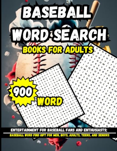 baseball word search: Entertainment for Baseball Fans and Enthusiasts ...