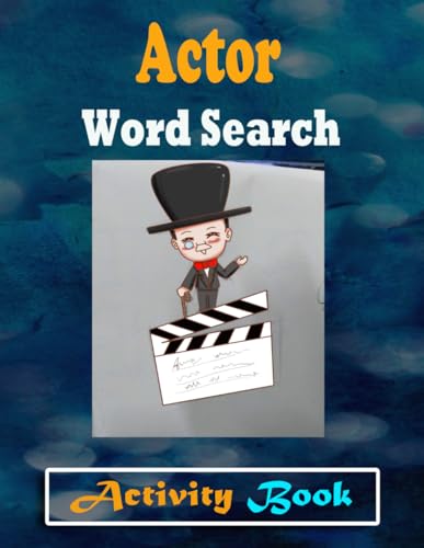 Actor Word Search Activity Book: Large Print Actor Themed Puzzle Book ...