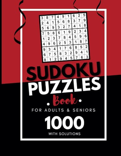 1000 Sudoku Puzzles Book For Adults And Seniors With Solutions: Brain ...