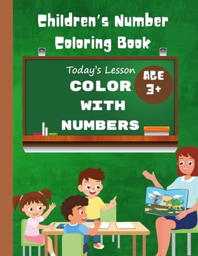 Color with Numbers | The Childrens number Coloring Book by Pretty Petal ...