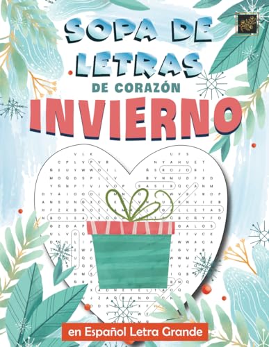 Sopa de Letras Invierno en Español De Corazón Letra Grande: 1600 ...