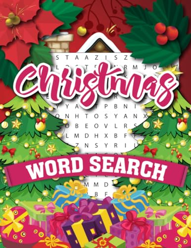 Christmas Word Search: Christmas Themed Word Find Puzzle Book with a ...