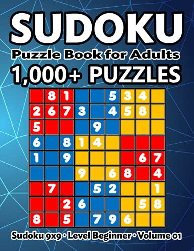 Sudoku Puzzle Book for Adults: 1,000+ Sudoku Puzzles with Solutions ...