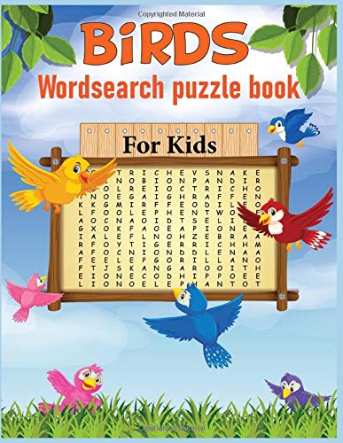 Birds Wordsearch Puzzle Book For Kids: 70 Large Print Word Search ...