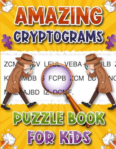 Amazing Cryptograms Puzzles for kids: Engaging Large Print Cryptograms ...