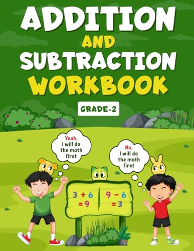 Addition and Subtraction Workbook: 2nd-Grade Math Workbook with 740 ...