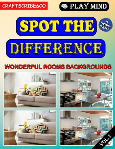 Play Mind - Spot The Difference book Wonderful Rools 50 picture puzzle Vol.1: This book is ...