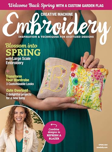 Creative Machine Embroidery: Blossom into Spring With Large Scale ...