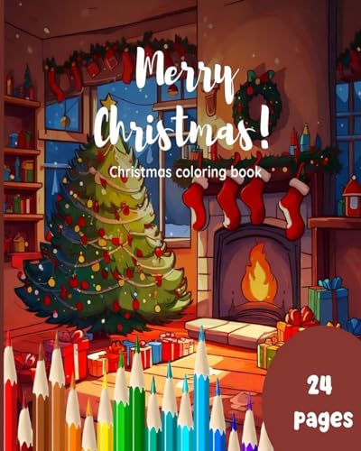 Big christmas coloring book for kids: Big christmas coloring book for ...