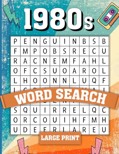 1980s Word Search: Travel Back in Time with Nostalgia Fun and ...