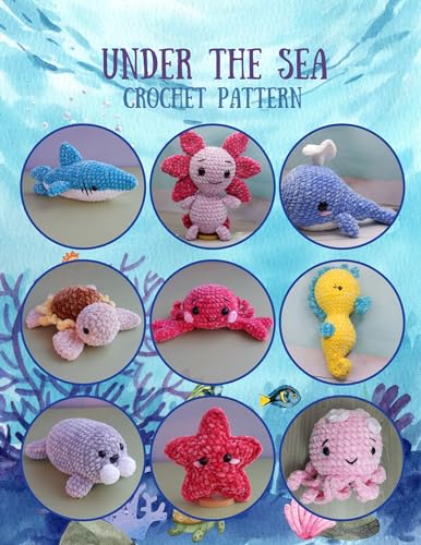 Under The Sea Crochet Pattern: 9 Sea Creatures Crochet Pattern All in ...