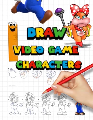 How To Draw Video Games Characters Easy Step by Step for Kids: Learn To ...