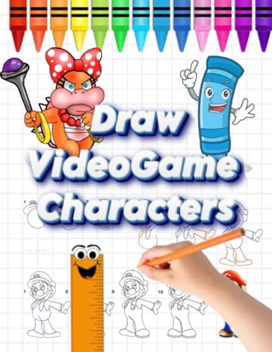 How To Draw Video Games Characters Easy Step by Step for boys: Learn To ...