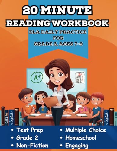20 Minute Reading Workbook: ELA Daily Practice for Grade 2 Ages 7-9 by ...