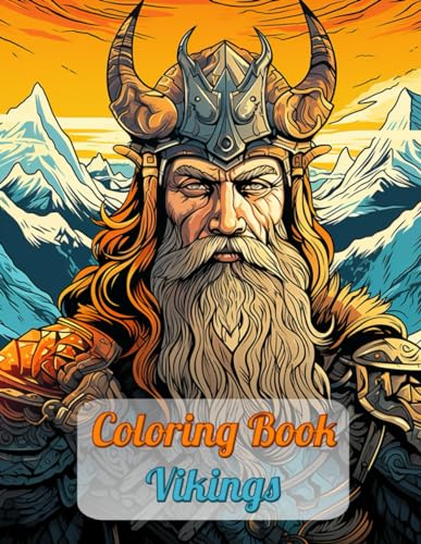 Vikings Coloring Book: 60 Vikings Coloring Pages, Adults Printable ...