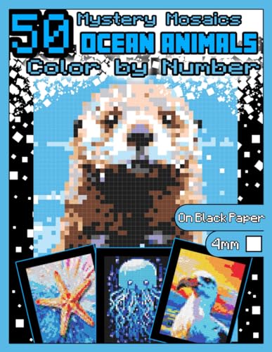 Mystery Mosaics Color by Number: 50 Ocean Animals: Pixel Art Coloring ...