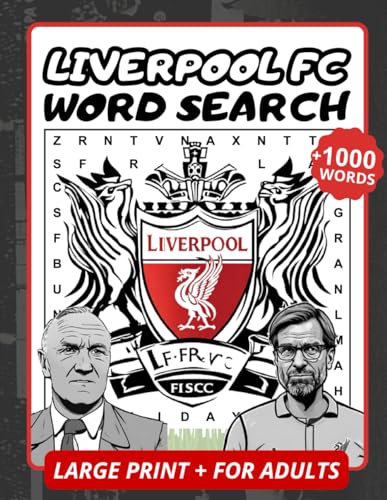 Liverpool FC Word Search Large Print for Adults: Fun 70 Liverpool ...
