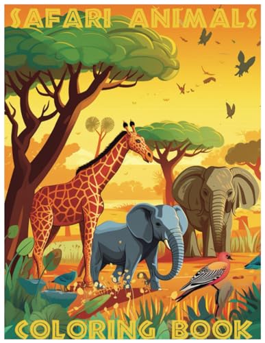 Safari Animals Coloring Book: Safari Animals Coloring book for children ...