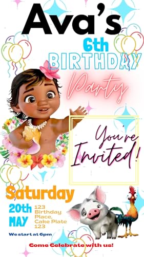 Maona Birthday Invitation- Template by Abbygail Robinson | Goodreads