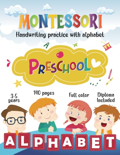 Montessori Activity Book For Preschool Handwriting Practice With ...
